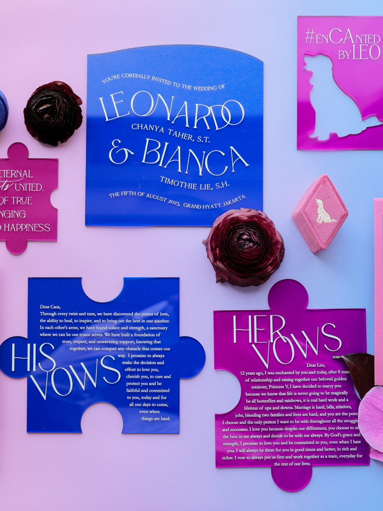 Custom Wedding Invitation | Leonardo & Bianca – Calligraphy by Versary
