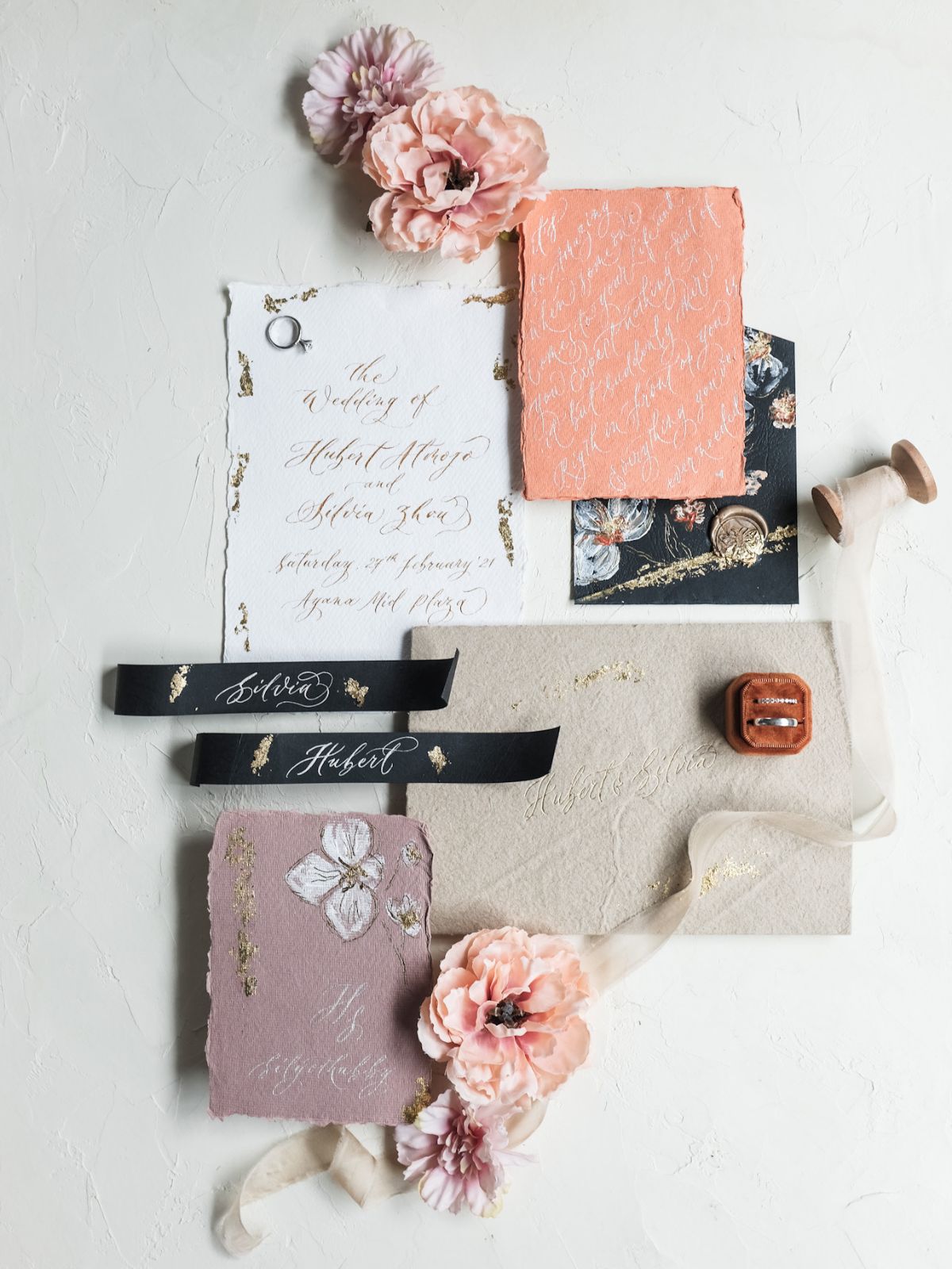 Handmade Invitation Keepsake | Hubert & Silvia – Calligraphy by Versary